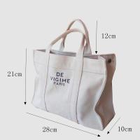 China Thick Fabric Large Capacity Customizable Eco-Friendly Cotton Canvas Tote Shopping Bag for sale