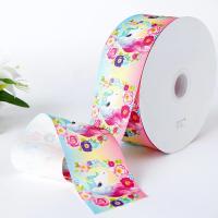 China Silk Edge Unicorn Grosgrain Ribbon with Satin Fabric in 100% Polyester for sale
