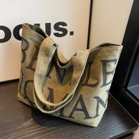China Cross-border Women's Underarm Tote Bag with Explosive Letter Print and Large Capacity for sale