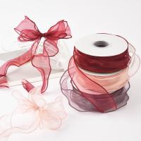 China Single Face Style Gold and Silver Foil Silk Satin Ribbon Printing for sale