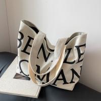China Cross-border Women's Underarm Tote Bag with Explosive Letter Print and Large Capacity for sale