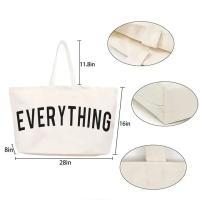 China Customized Logo Eco Friendly Heavy-duty Oversize Large Grocery Cotton Canvas Tote Bag for sale