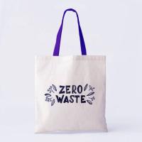 China Soft Canvas Recycle Tote Bag Made of Sustainable Reusable Cotton for sale