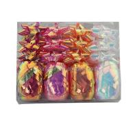 China PP Ribbon Printed Christmas Star Bow Set for Gift Wrapping and Packaging Box Decoration for sale