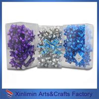 China PP Ribbon Printed Christmas Star Bow Set for Gift Wrapping and Packaging Box Decoration for sale