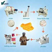 China Automatic Soap Making Machine Laundry Toilet Soap Production Line With Mixer, Milling, Plodder, Stamping For Soap Business Factory for sale