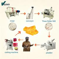 China Industrial Bar Soap Making Machine and Soap Making Machine with Automatic Soap Cutter and Soap Cutting Machine for sale