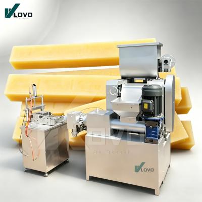 China Commercial Small Soap Making Machine with Integrated Soap Stamping Machine, Soap Cutter and Soap Noodles Extruder for sale