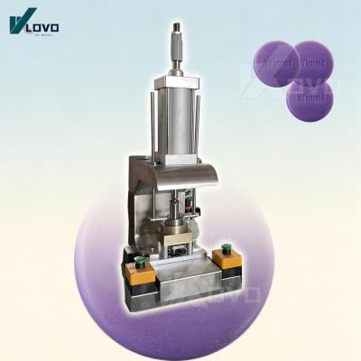 China Semi Auto Soap Stamp Machine Custom Brass Mold Soap Printer Laundry Toilet Soap Stamper for sale