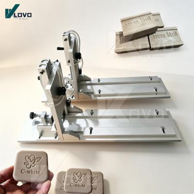 China Mini Semi Automatic Pneumatic Handmade Soap Cold Process Cutting Machine With Bearing for sale