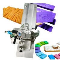 China Stainless Steel Pneumatic Soap Block Cutting Machine  For Bath Soap Toilet Soap for sale