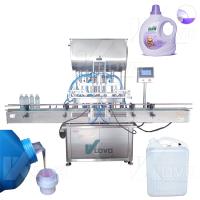 China High Speed Electric 4 Head Piston Pump Liquid Detergent Cosmetic Bottle Liquid Filling Machine for sale