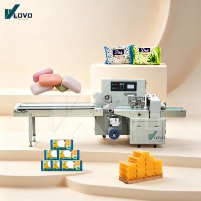 China PLC Control Touch Screen Filling Machine Servo Driven Automatic Soap Packaging Machine for sale