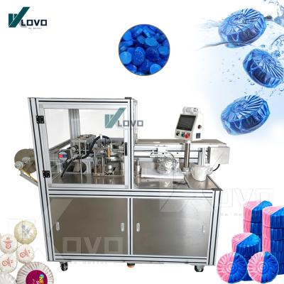 China 200kg/H Toilet Bowl Cleaner Bule Bubble Soap Cleaning Block Making Machine Blue Soap Machine for sale