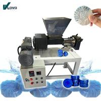 China 200kg/H Toilet Bowl Cleaner Bule Bubble Soap Cleaning Block Making Machine Blue Soap Machine for sale