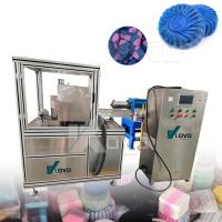 China 200kg/H Toilet Bowl Cleaner Bule Bubble Soap Cleaning Block Making Machine Blue Soap Machine for sale