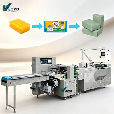 China Horizontal Automatic Solid Soap Flow Wrapping Packaging Machine Bar Soap Bowl For Pillow Bag for sale