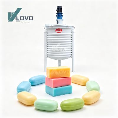 China External Coil Steam Heating Soap Saponification Mixer – Complete with Agitation System for sale