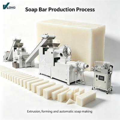 China Automatic Soap Bar Making Machine Production Line Laundry Soap Making Machine Soap bar Extruder Machine for sale