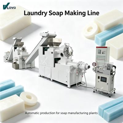 China Soap Making Machine Fully Automatic Complete Soap Production Line 300-1000kg/h soap production line for sale