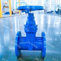 China Blue Flange Gate Valve DN100 Ductile Iron Gate Valve for Oil Gas Water for sale