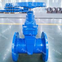 China Blue Flange Gate Valve DN100 Ductile Iron Gate Valve for Oil Gas Water for sale