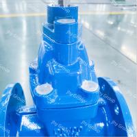 China Blue Flange Gate Valve DN100 Ductile Iron Gate Valve for Oil Gas Water for sale