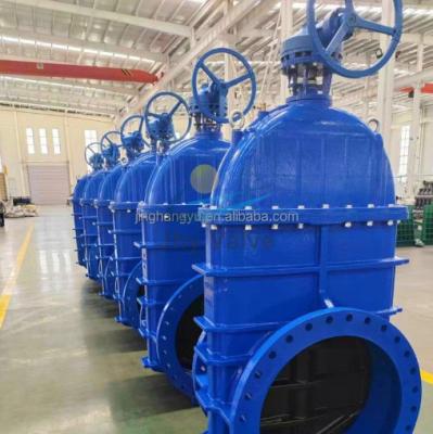 China PN16 Electric Resilient Seated Ductile Iron Gate Valve Flange End 2-24 Inch for sale