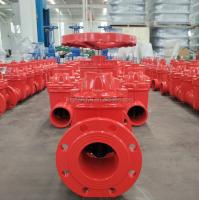 China Red Ductile Iron DI Gate Valve 24 Inch Manual Flange Ends Water for sale