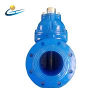 China API 6D Ductile Iron Gate Valve Blue Paint Designed To API 600 Standard for sale