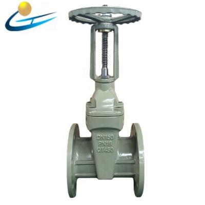 China PN10 PN16 Cast Iron Rising Stem Gate Valve DN40 Flange Connection for sale