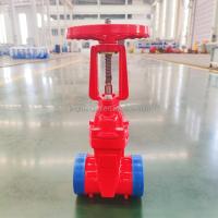 China Ductile Iron Flange End Grooved Rising Stem Gate Valve PN16 DN50 Worm Gear for sale