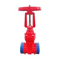 China Ductile Iron Flange End Grooved Rising Stem Gate Valve PN16 DN50 Worm Gear for sale
