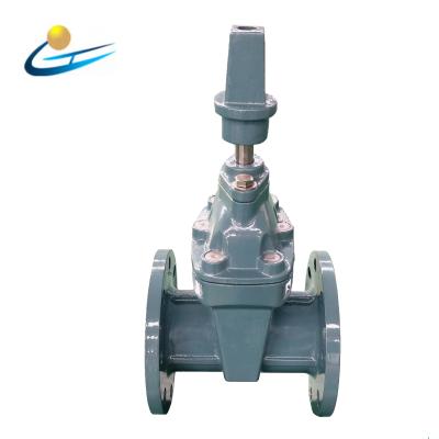 China Resilient Flanged Gate Valve Underground Ductile Iron Sluice Valve for sale