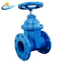 China Double Flanged Resilient Seated Gate Valve BS5163 PN16 Ductile Iron DN50-600 for sale