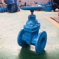 China Double Flanged Resilient Seated Gate Valve BS5163 PN16 Ductile Iron DN50-600 for sale