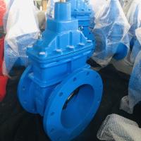 China QT450 DN150 PN16 Non Rising Stem Gate Valve Resilient Seated Flange Type for sale