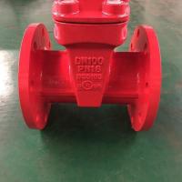 China DN150 Flanged Fire Gate Valve 6 Inch Rising Stem Resilient Seated for sale