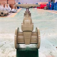 China PN16 Non Rising Stem Gate Valve GGG50 Ductile Iron Flange End Rubber Seat 250 Micron Epoxy Coated for sale