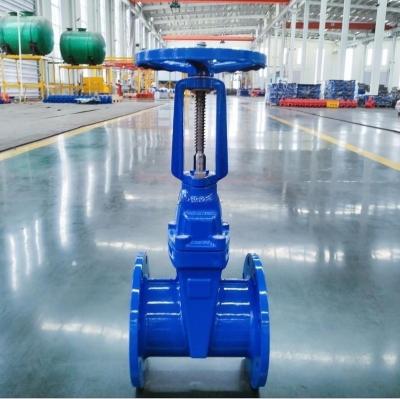 China DIN3352 F4 Elastic Seat Rising Stem Gate Valve DN100 Cast Iron Ductile Iron EPDM WRAS for sale