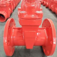 China Red DIN3352 Gate Valve Flange Type F4 DN150 Gate Valve for sale