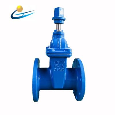 China F4 DIN Underground Gate Valve PN16 Non Rising Stem Flanged DN50-DN1200 for sale