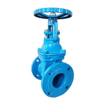 China 4 Inch Metal Seat Gate Valve PN10 PN16 Cast Iron GGG50 Handwheel Flange End for sale
