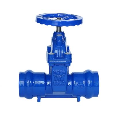 China CE Non Rising Stem Gate Valve Socket End Type Resilient Seated Valve for sale