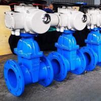 China DN65 JIS Electric Gate Valve GGG40 Soft Seal Gate Valve for sale