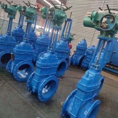China DN250 PN10 Electric Gate Valve Flange DIN GOST for Water Industrial Use for sale