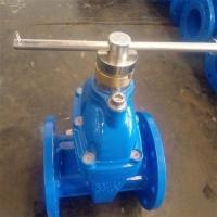 China DN150 Lock Gate Valve GGG40 Flange PN16 Non Rising Stem Resilient Seated for Water for sale