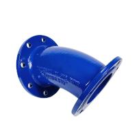 China PN25 Ductile Iron Double Flanged Bend 90/45 Degree ISO 2531 Pipe Fittings for sale