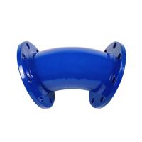 China PN25 Ductile Iron Double Flanged Bend 90/45 Degree ISO 2531 Pipe Fittings for sale