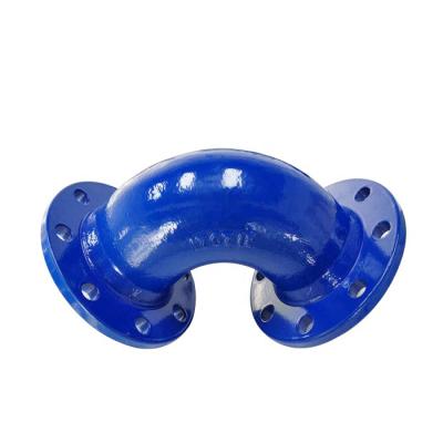 China PN25 Ductile Iron Double Flanged Bend 90/45 Degree ISO 2531 Pipe Fittings for sale